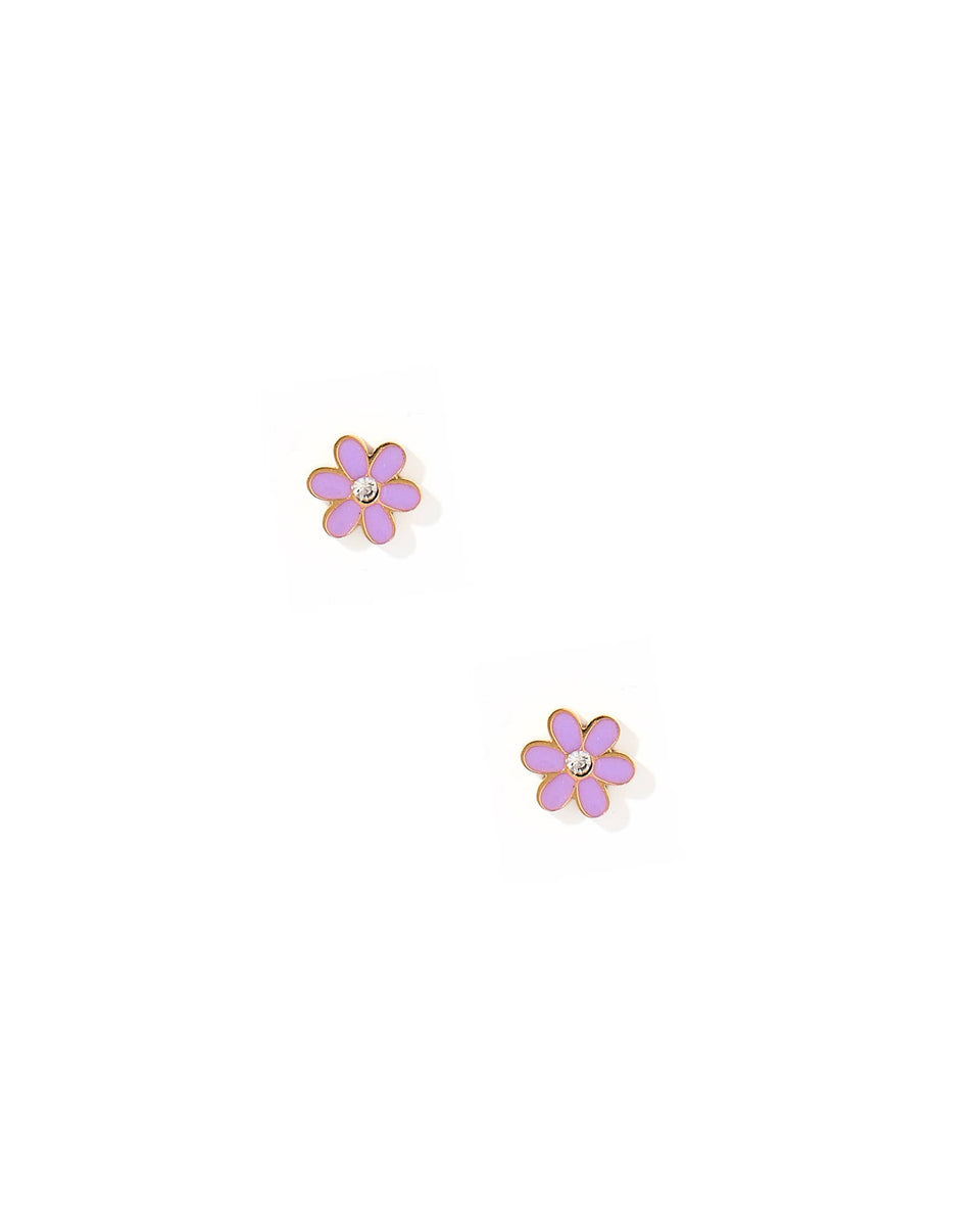 Screwback Stud Earrings - Alli - Purple – Crazy Ladies & More Inc.