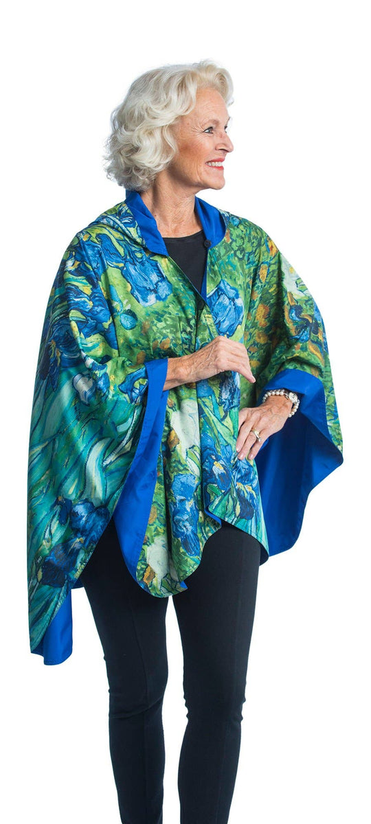 RainCaper - Fine Art RainCaper - van Gogh "Irises" Reversible Rain Cap ...