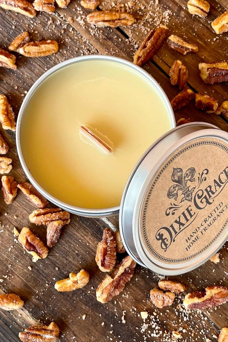 Candied Pecans - Wooden Wick Candle – Crazy Ladies & More Inc.