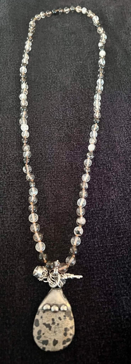 Necklace Hand Made by J. Coons Stone Pendant – Crazy Ladies & More Inc.